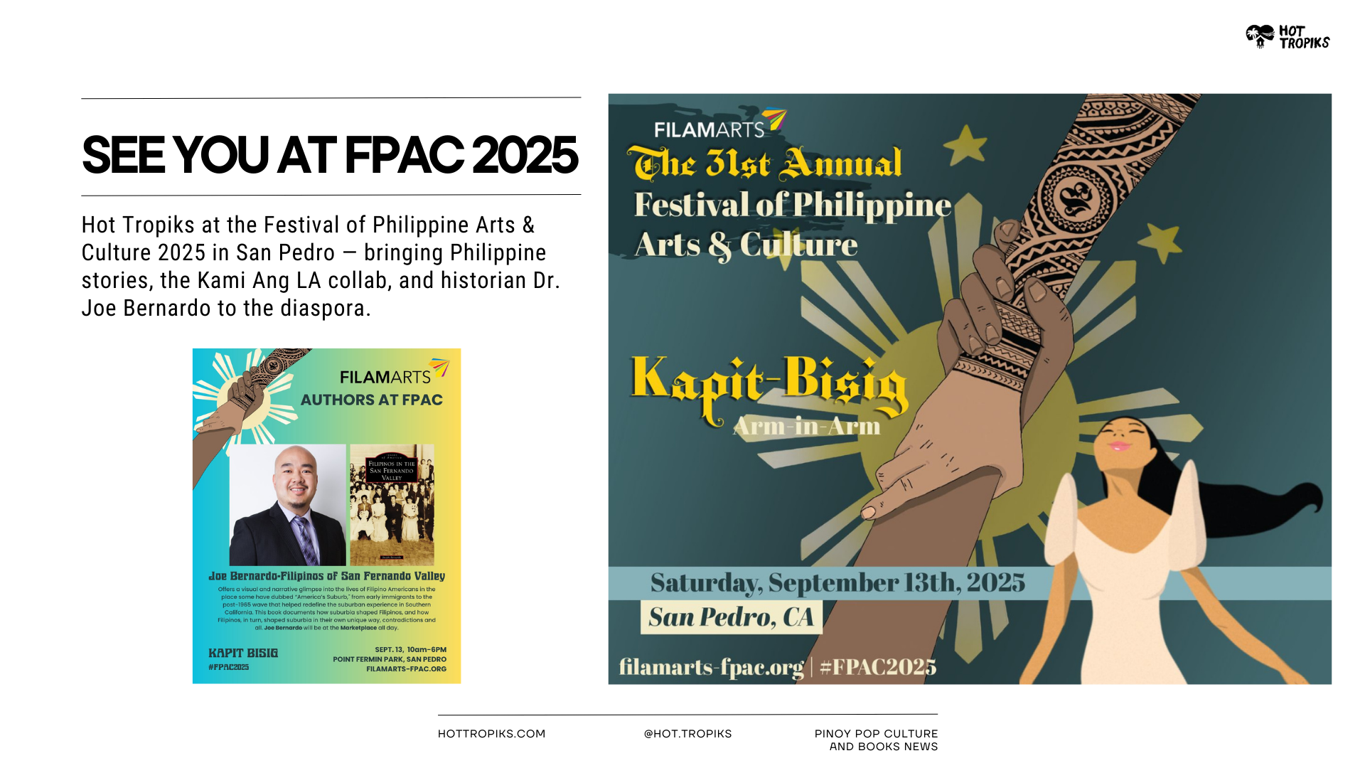 Hot Tropiks Co-Presents with Dr. Joe Bernardo at FPAC 2025 in San Pedr